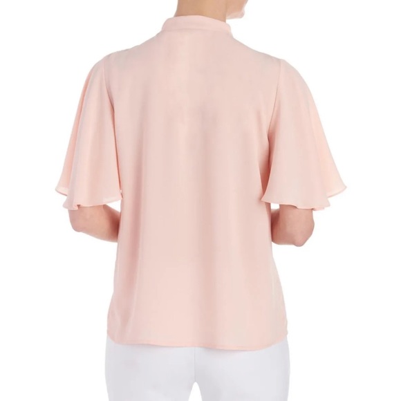 P Luca Milano | Tops | P Luca Milano Peach Light Pink Flutter Short ...